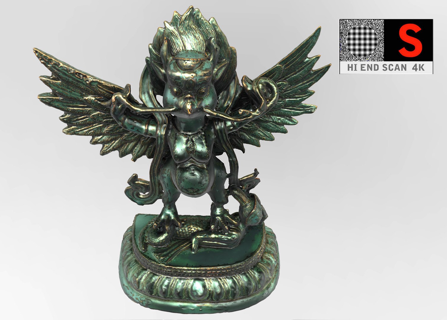 Garuda Sculpture Obj