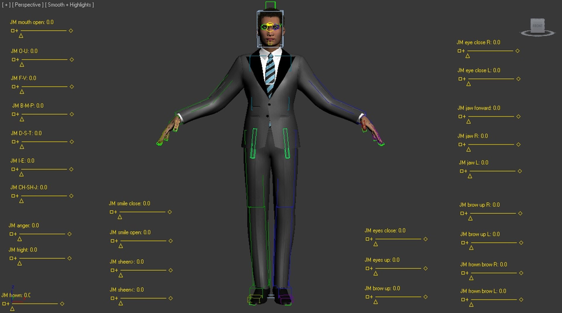 3d Asian Man Jin Model