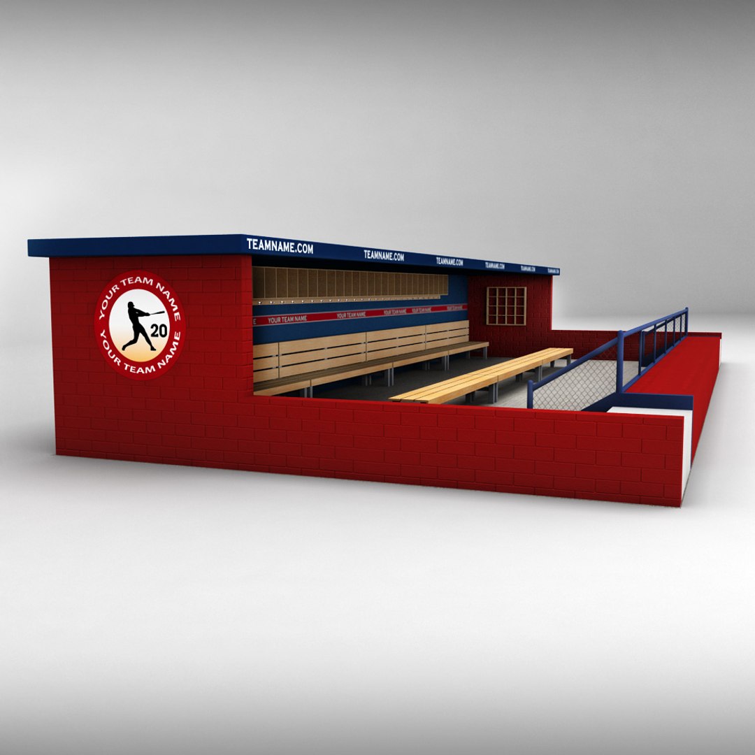 3d Stadium Baseball Dugout