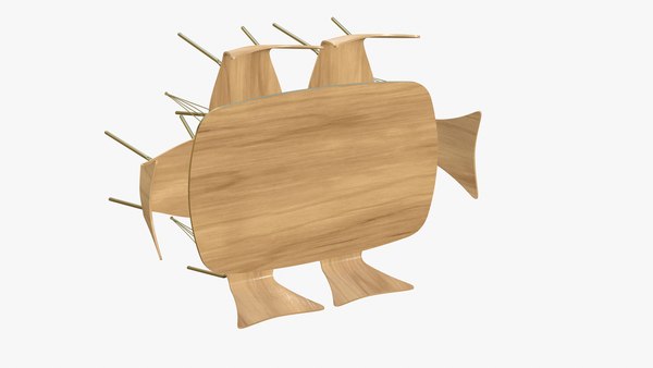 3D Dining Table 6 Seater Modern - TurboSquid 1791890