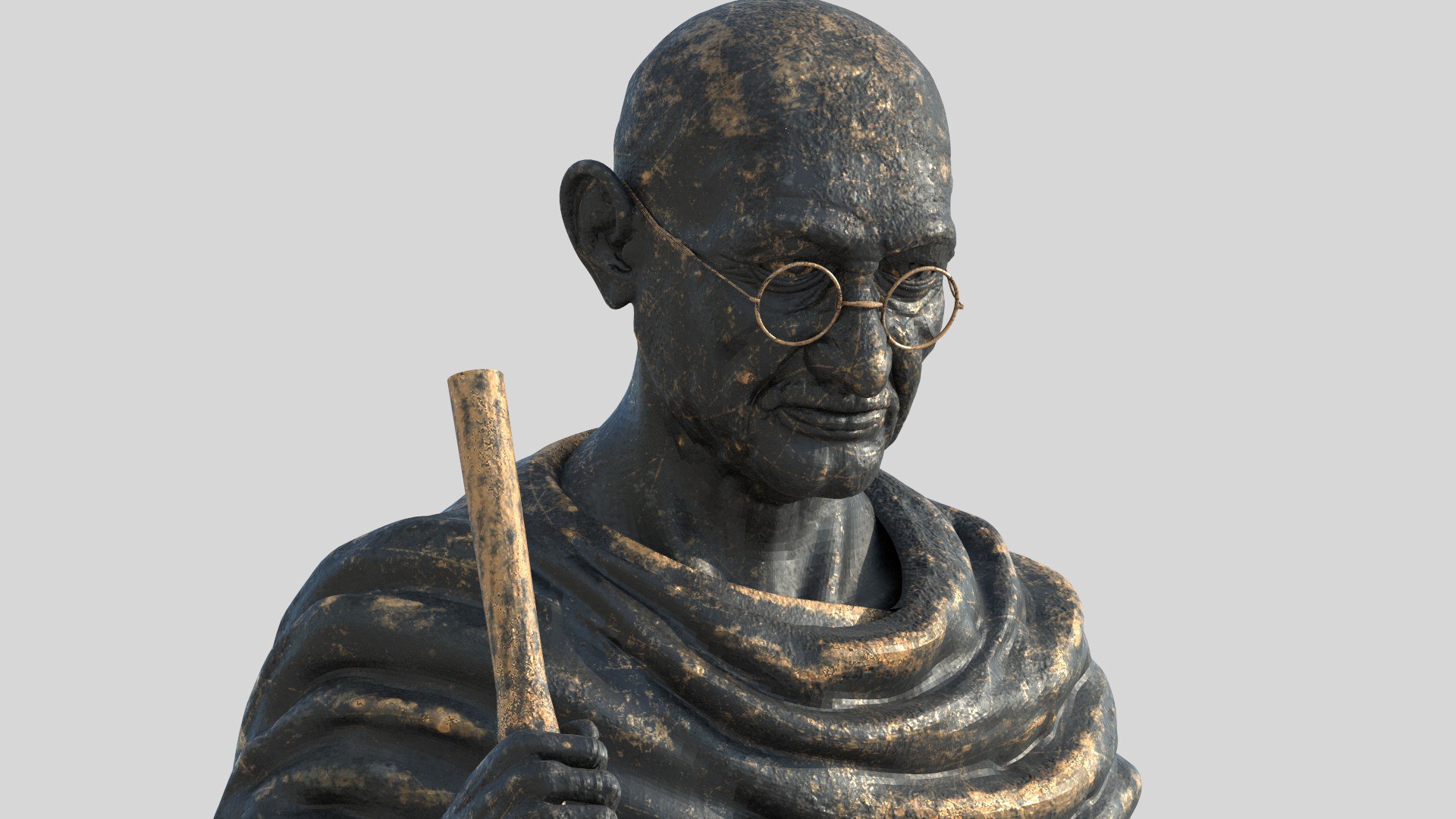 Mahatma Gandhi Statue Model 3D Model - TurboSquid 1945171