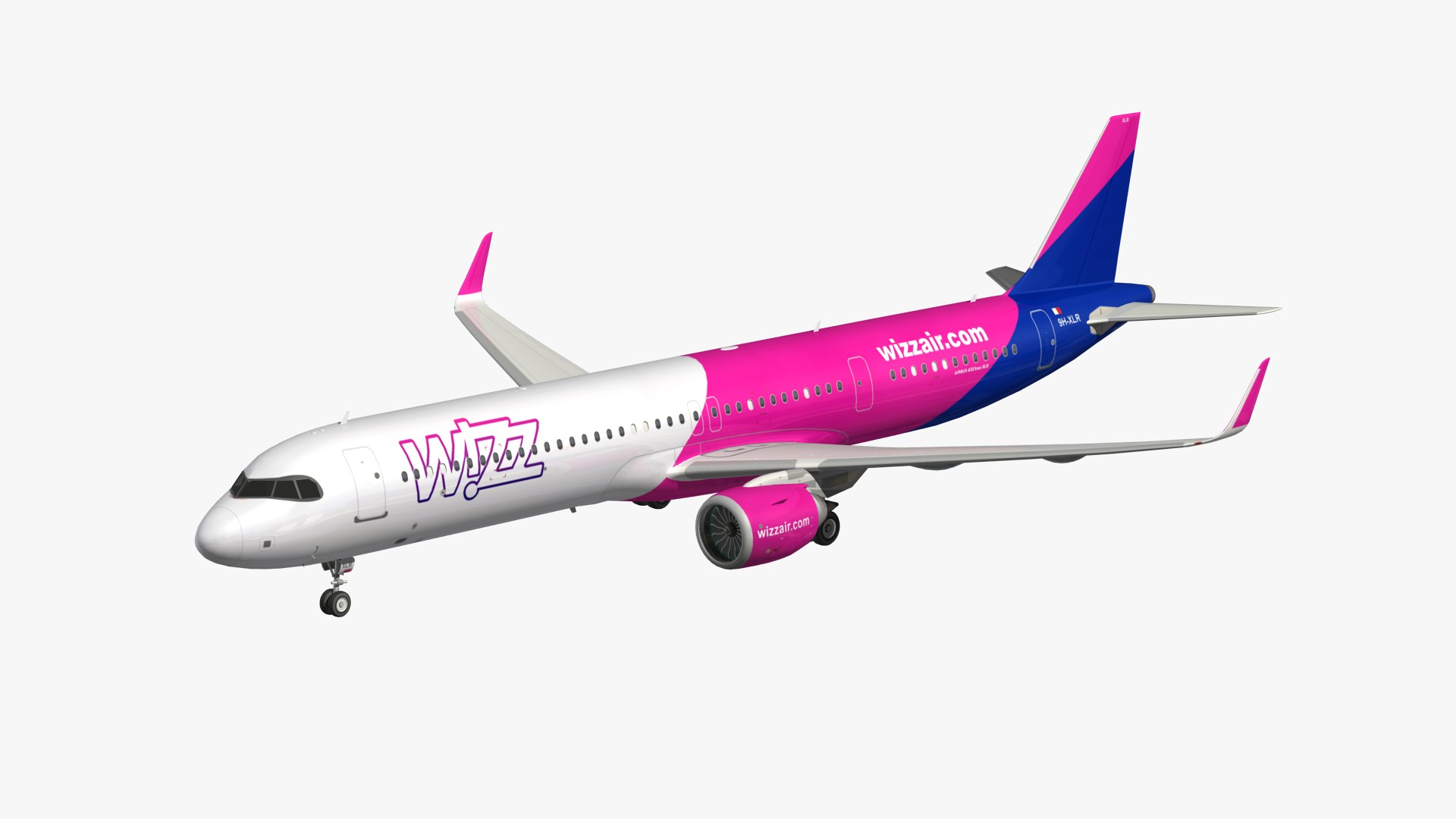 3D Airbus A321 XLR Wizz Air - TurboSquid 2162331
