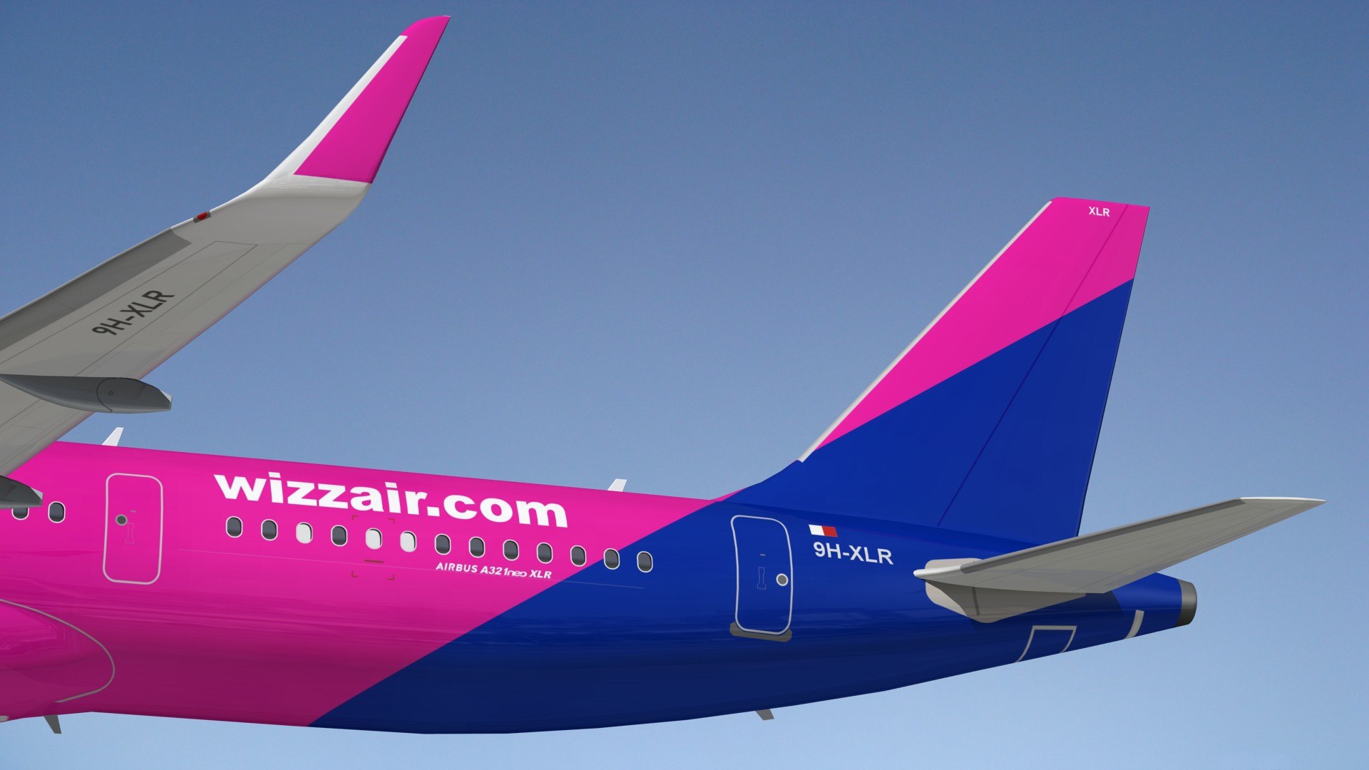 3D Airbus A321 XLR Wizz Air - TurboSquid 2162331
