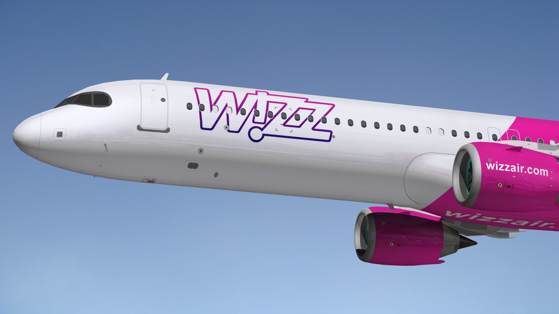 3D Airbus A321 XLR Wizz Air - TurboSquid 2162331