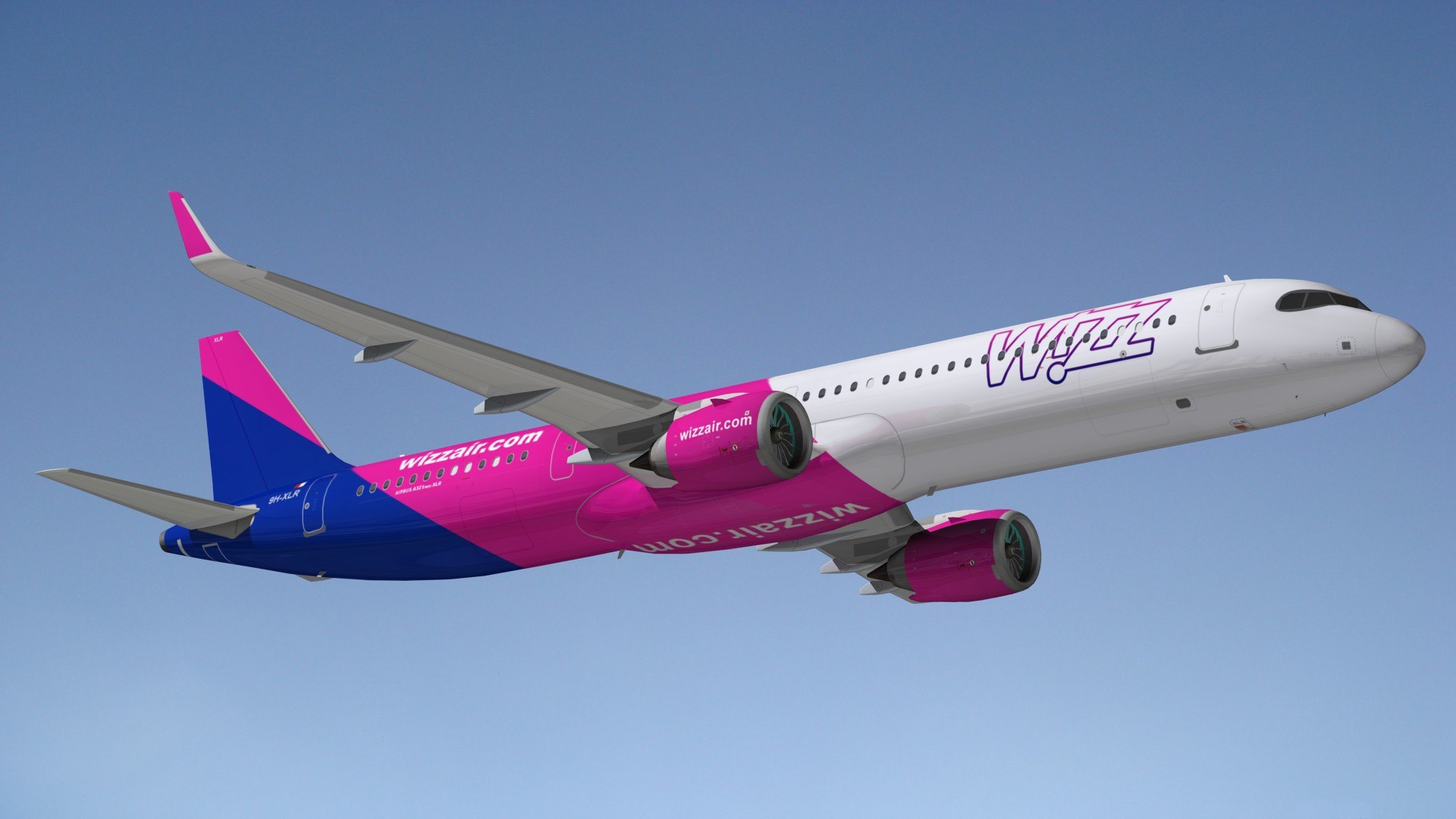 3D Airbus A321 XLR Wizz Air - TurboSquid 2162331