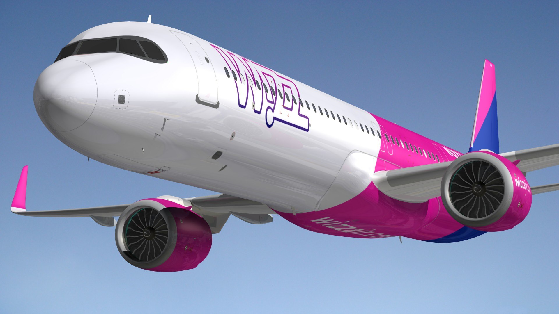 3D Airbus A321 XLR Wizz Air - TurboSquid 2162331