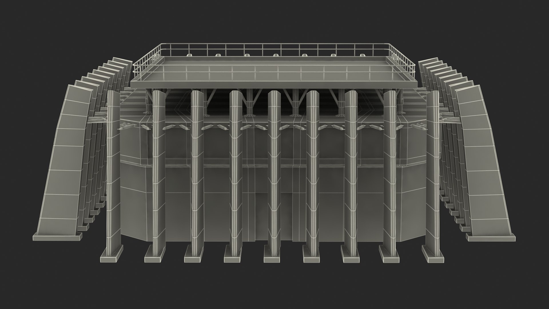 Helicopter parking landing platform 3D model - TurboSquid 1476871