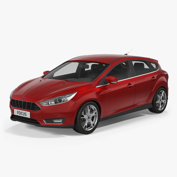 focus hatchback 2015 rigged 3d max