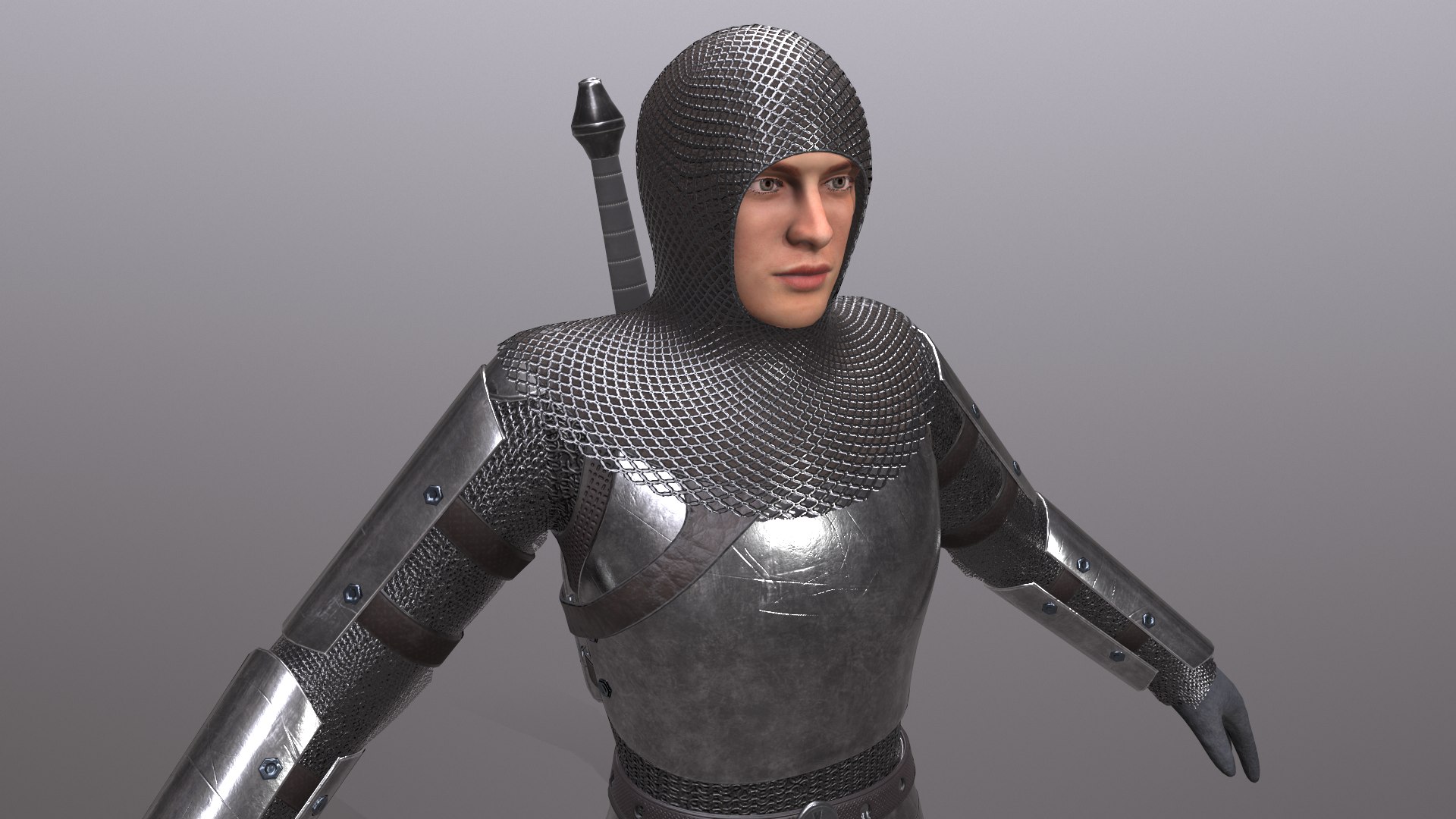 Knight Male Character Model - TurboSquid 1666527