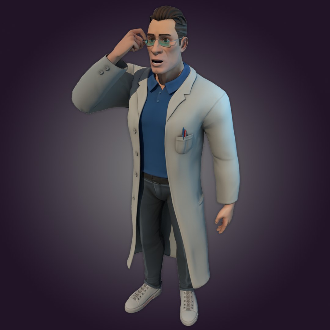 Male Doctor 3D Model - TurboSquid 1615736