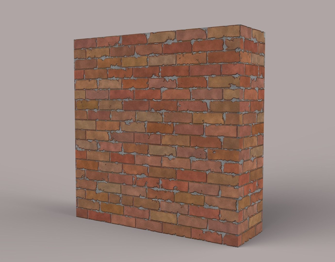 Realistic Brick Wall Low-poly 3D - TurboSquid 1549062