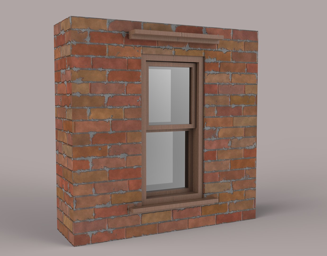Realistic Brick Wall Low-poly 3D - TurboSquid 1549062