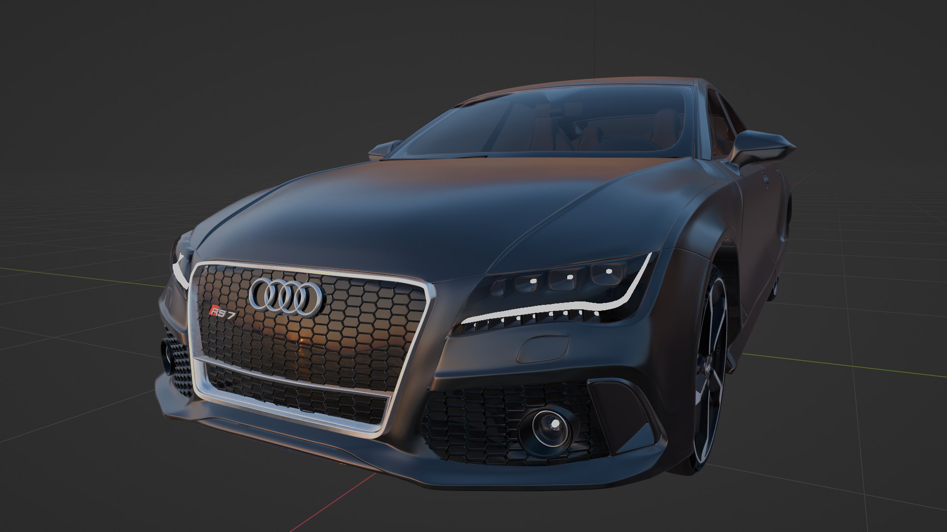 Audi RS7 2013 Sportback 3D Model - TurboSquid 2163262