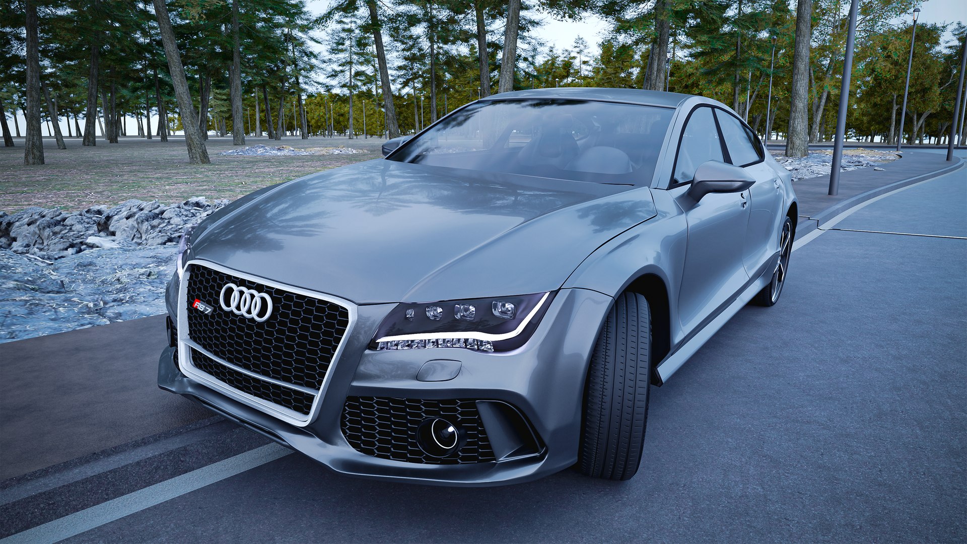Audi RS7 2013 Sportback 3D Model - TurboSquid 2163262
