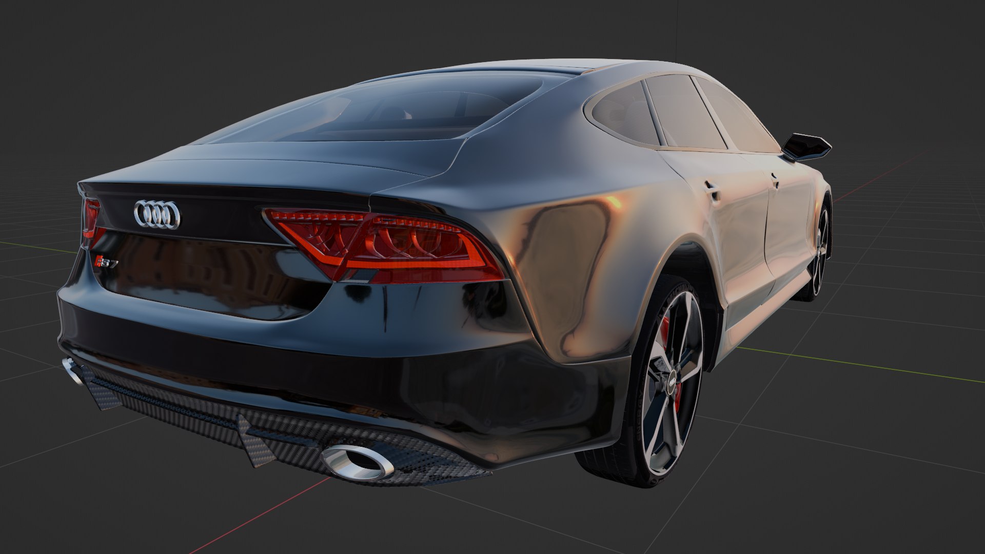 Audi RS7 2013 Sportback 3D model - TurboSquid 2163262