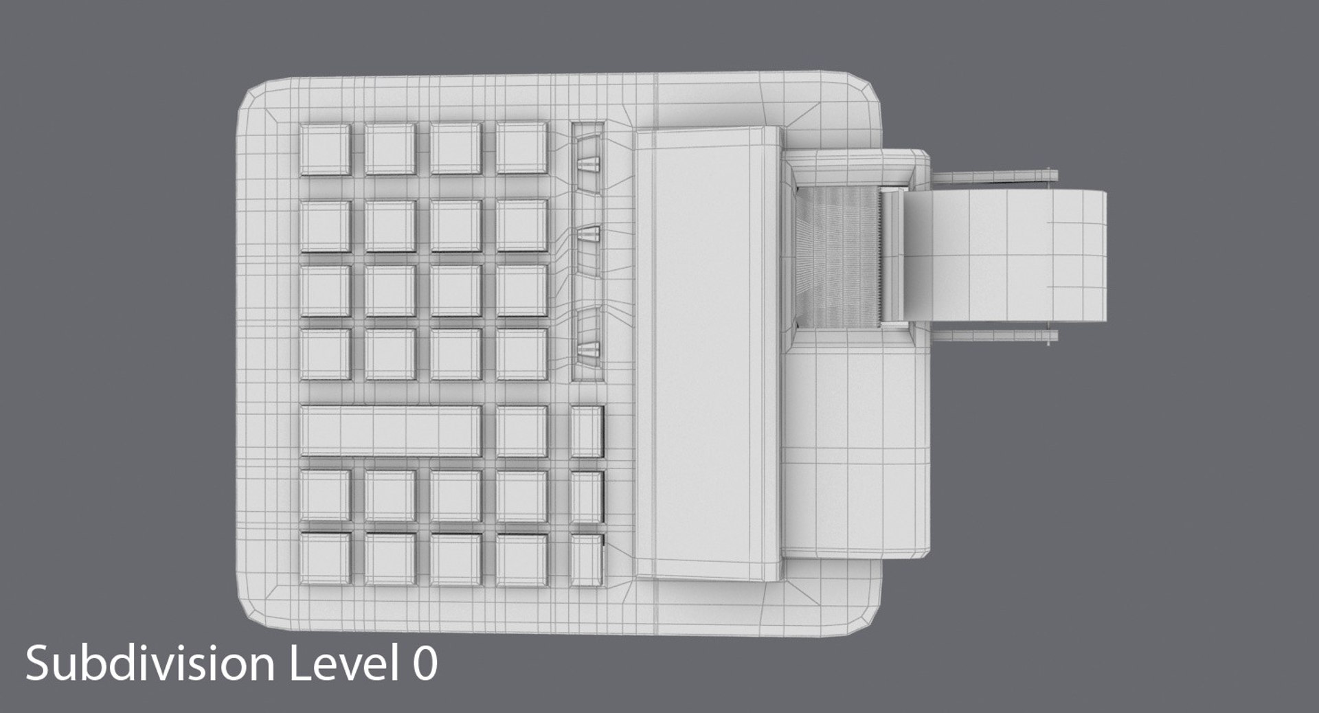 3d adding machine model