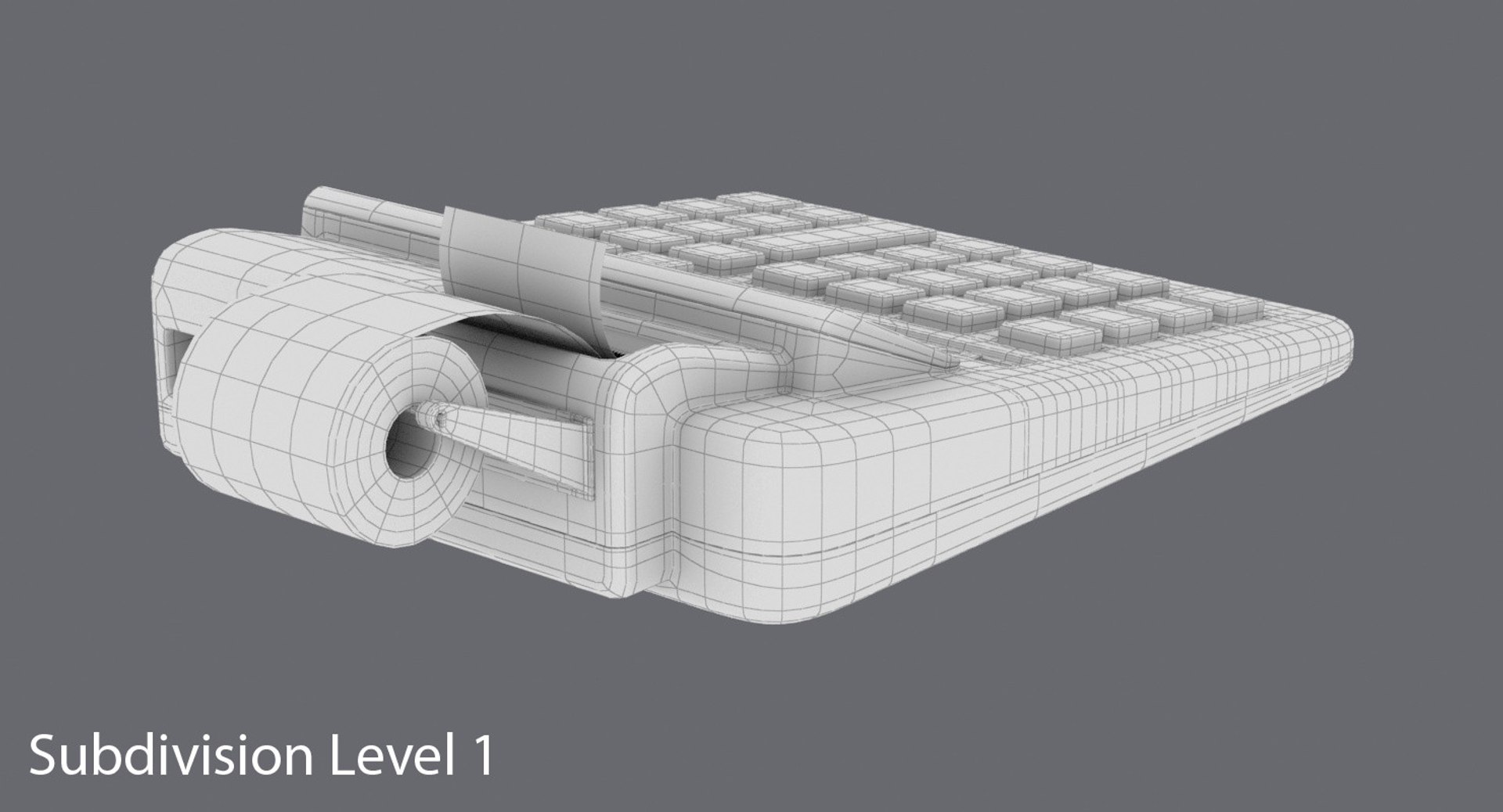 3d adding machine model