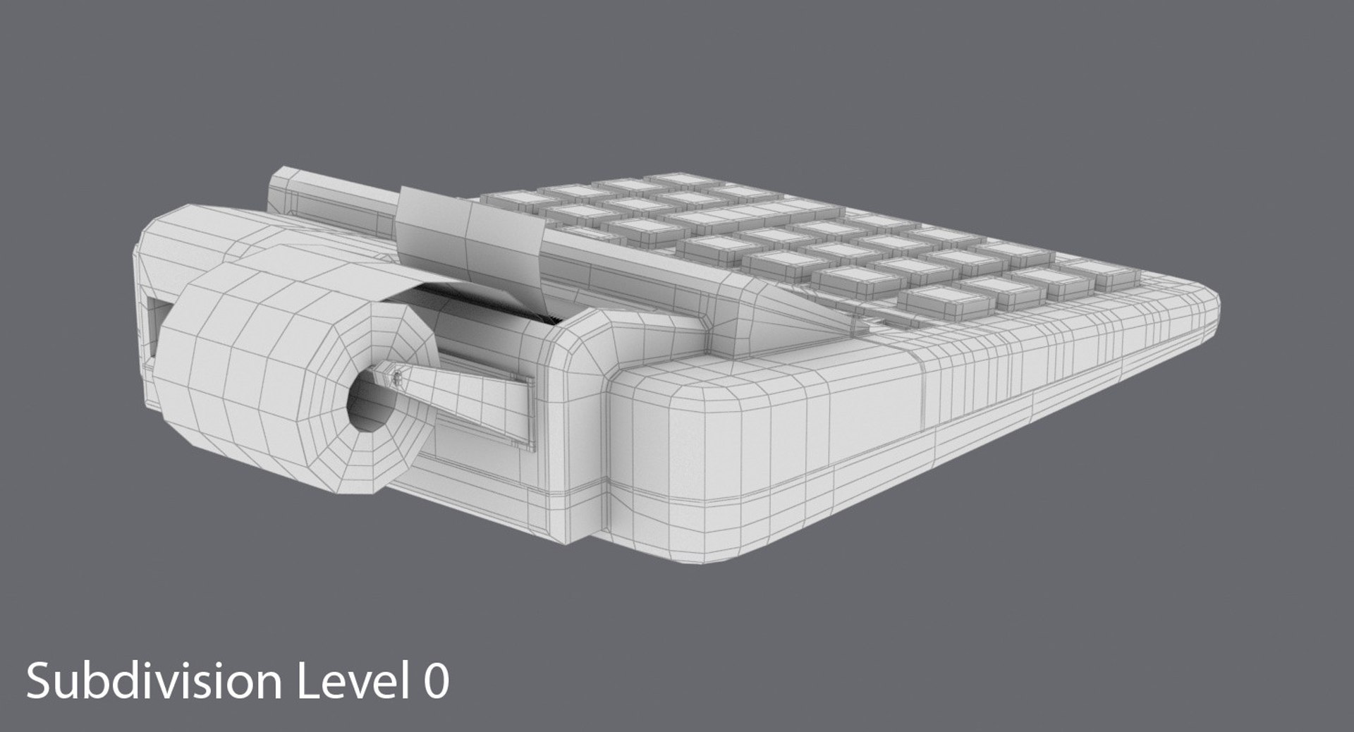 3d adding machine model