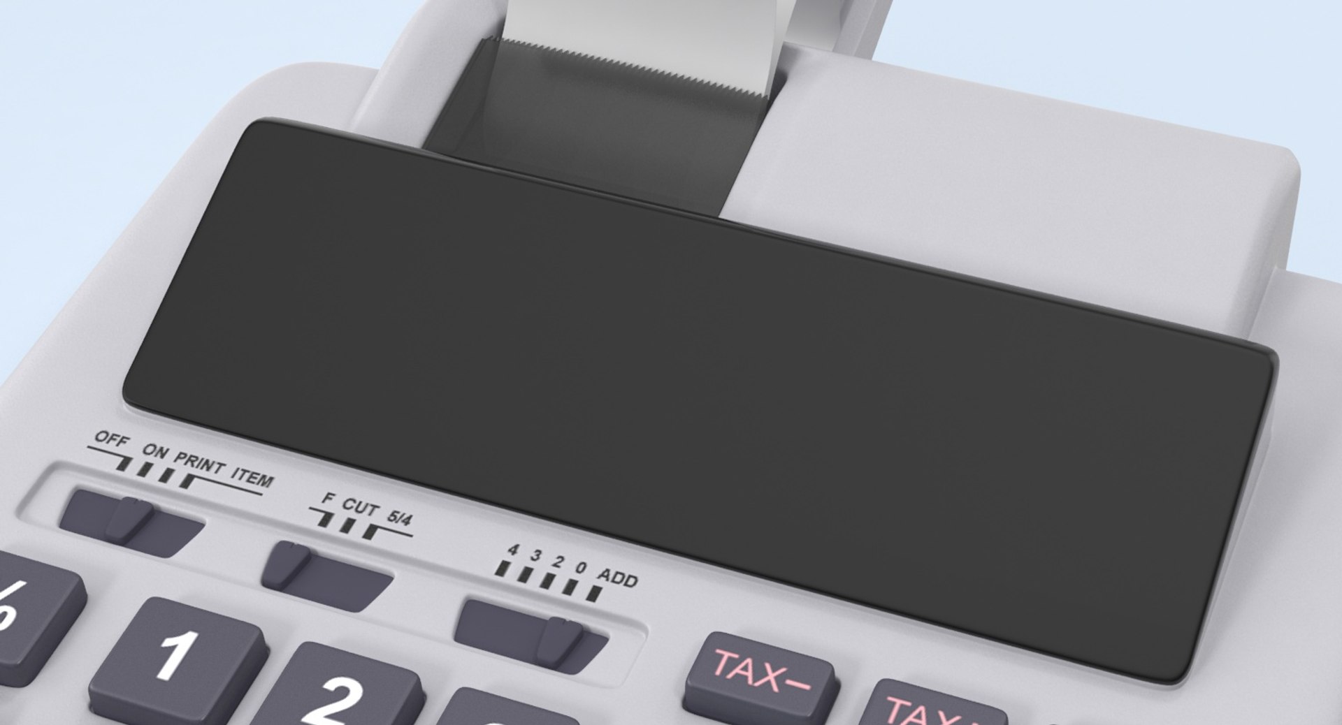 3d adding machine model