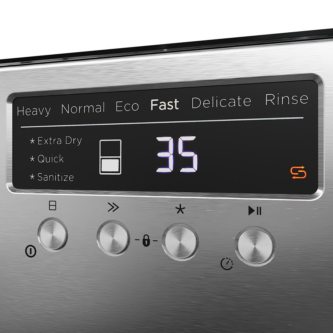 Dishwasher Fisher Paykel Dd60dchx9 Model - TurboSquid 1472719