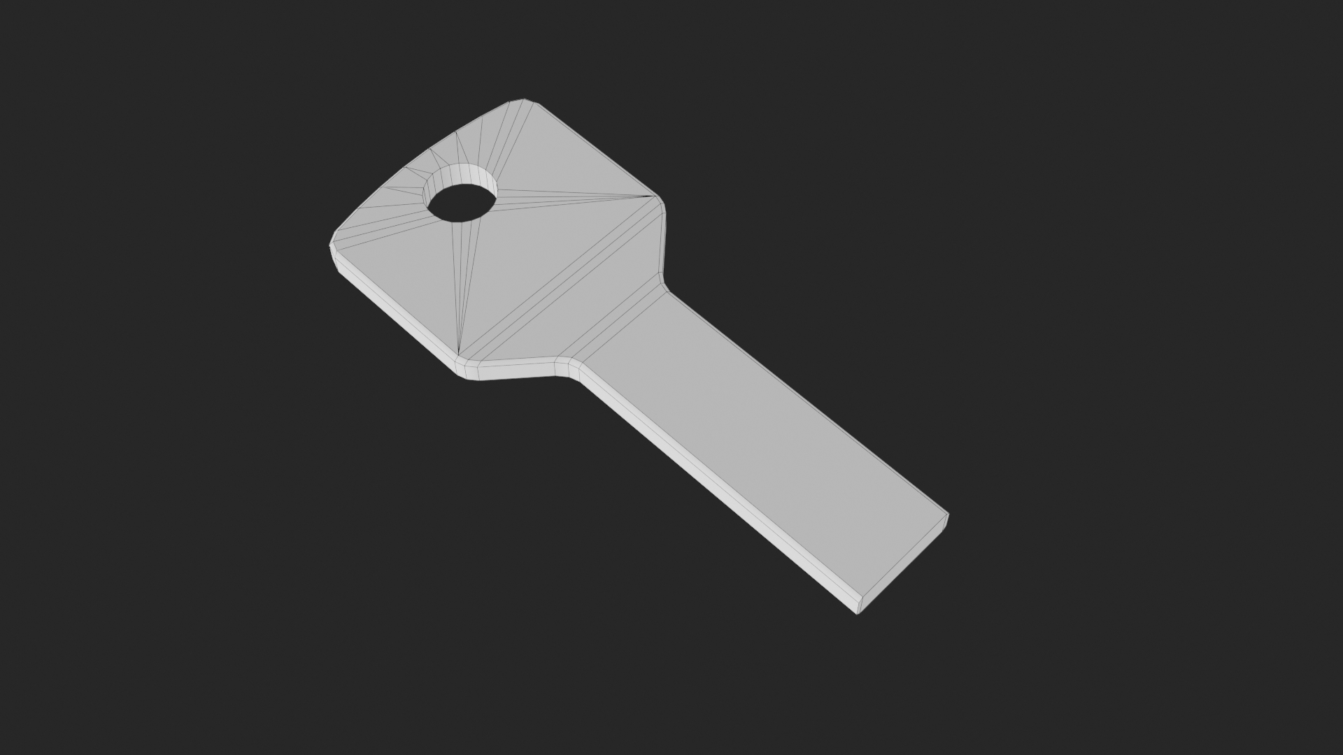 3D Key-Shaped USB Flash Drive Model - TurboSquid 2119613