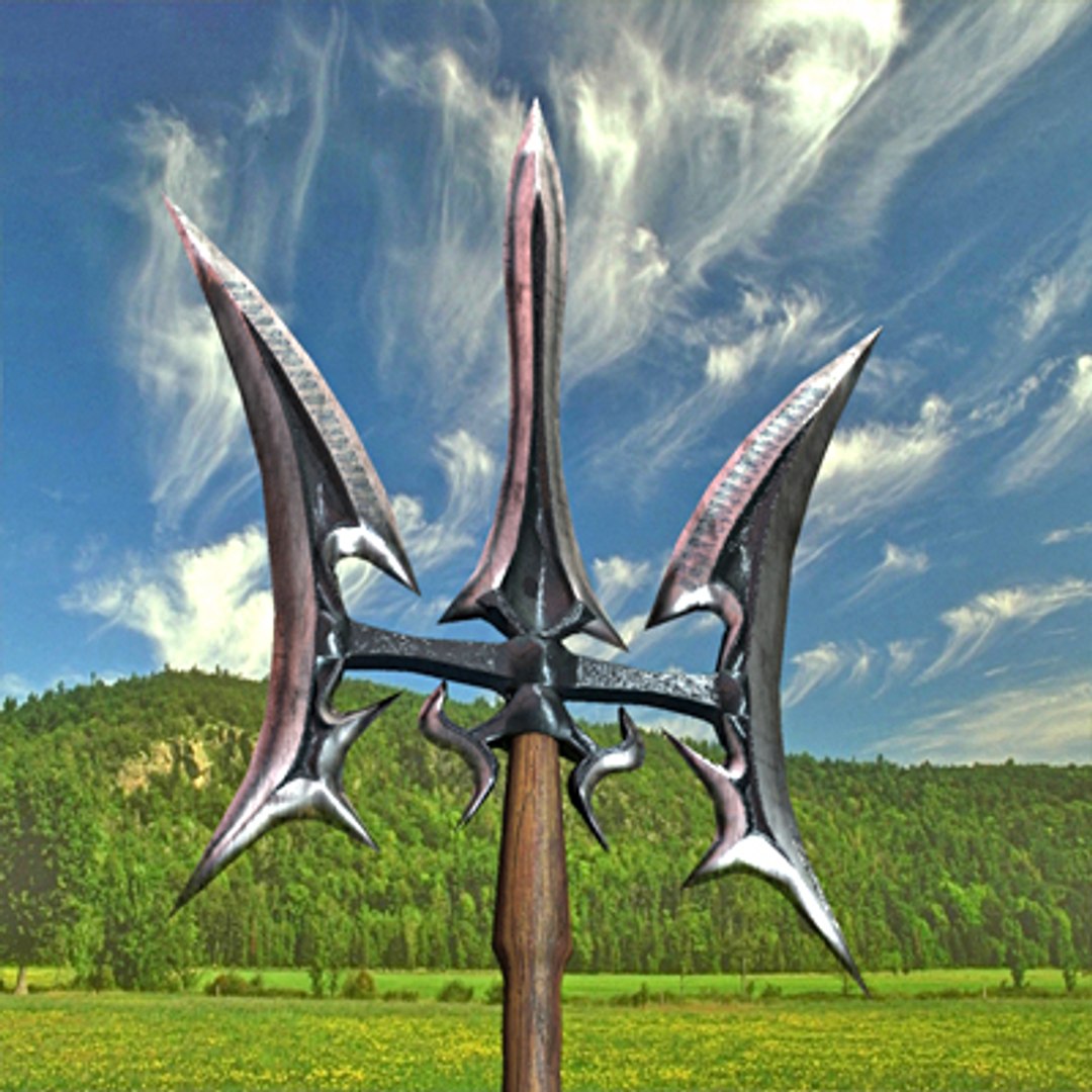 3d Model Of Ukrainian Tryzub Trident