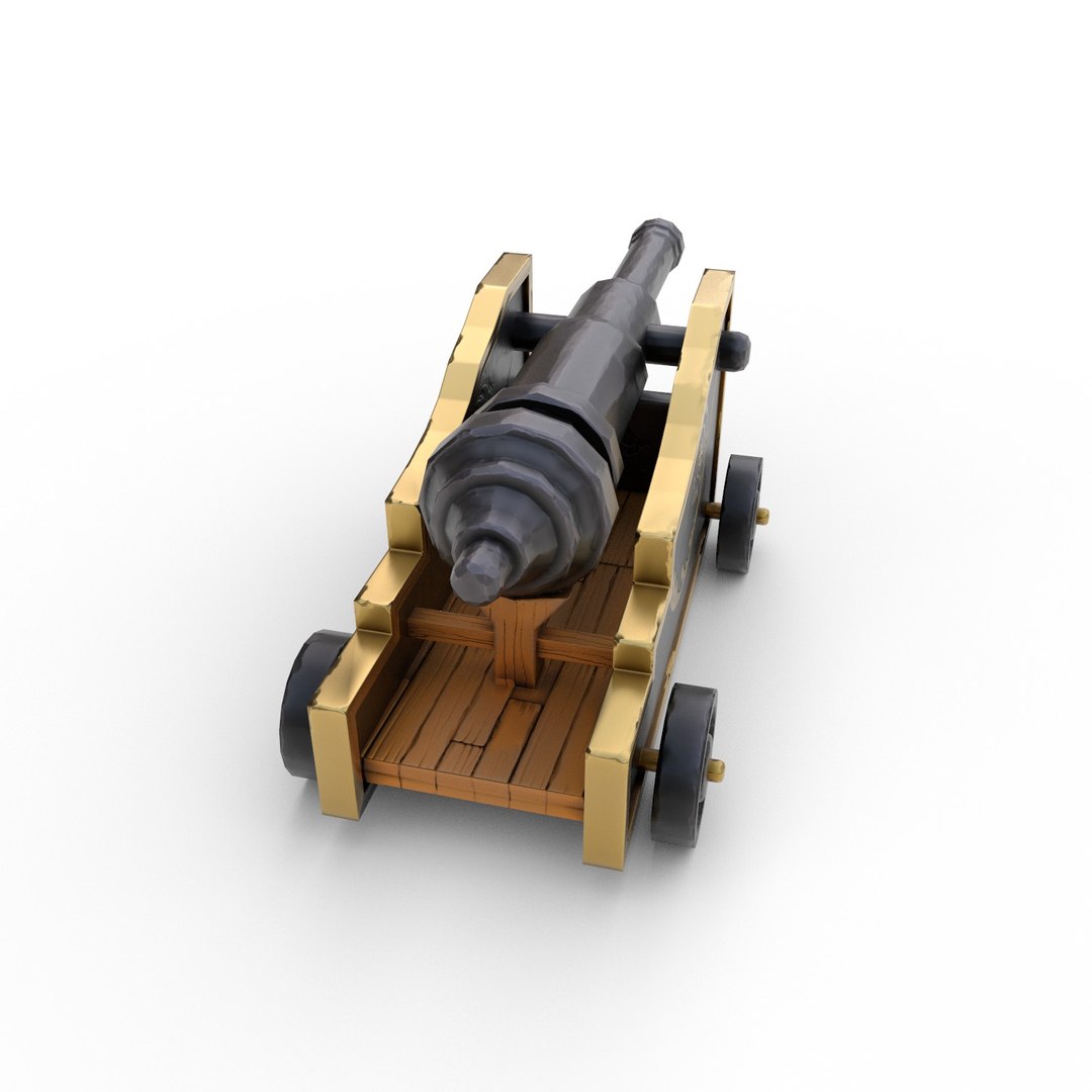 Stylized Field Cannon 3D Model - TurboSquid 1560020