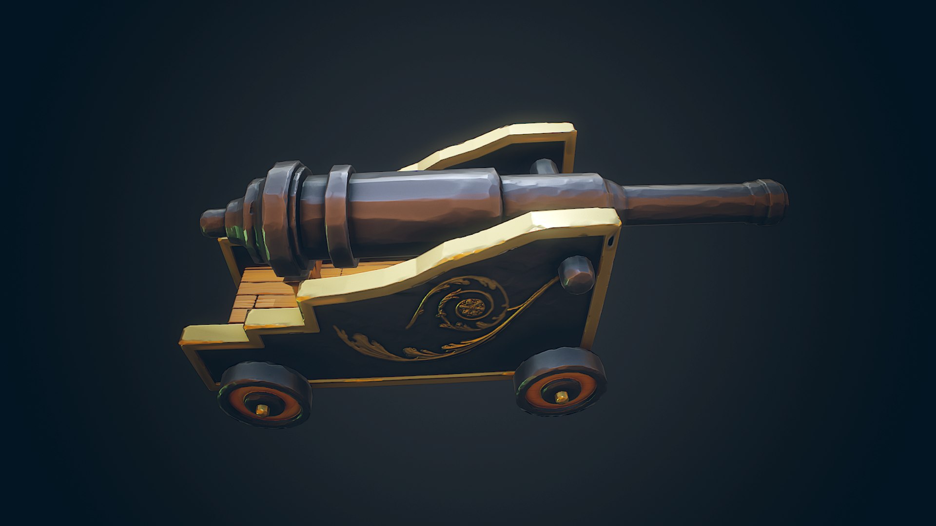Stylized Field Cannon 3D Model - TurboSquid 1560020