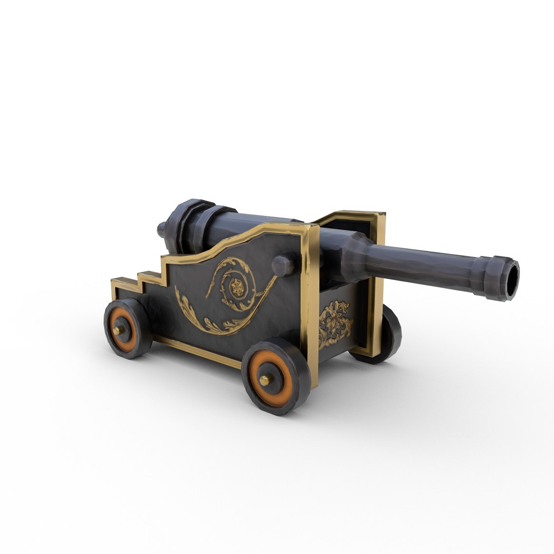 Stylized Field Cannon 3D Model - TurboSquid 1560020