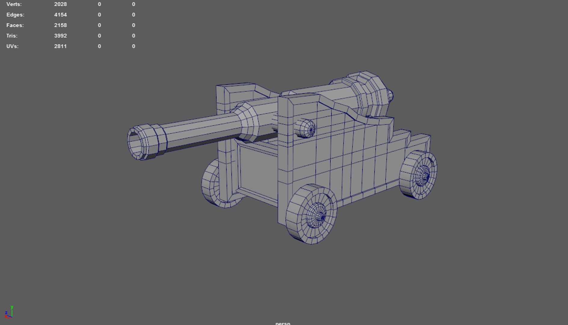 Stylized Field Cannon 3D Model - TurboSquid 1560020