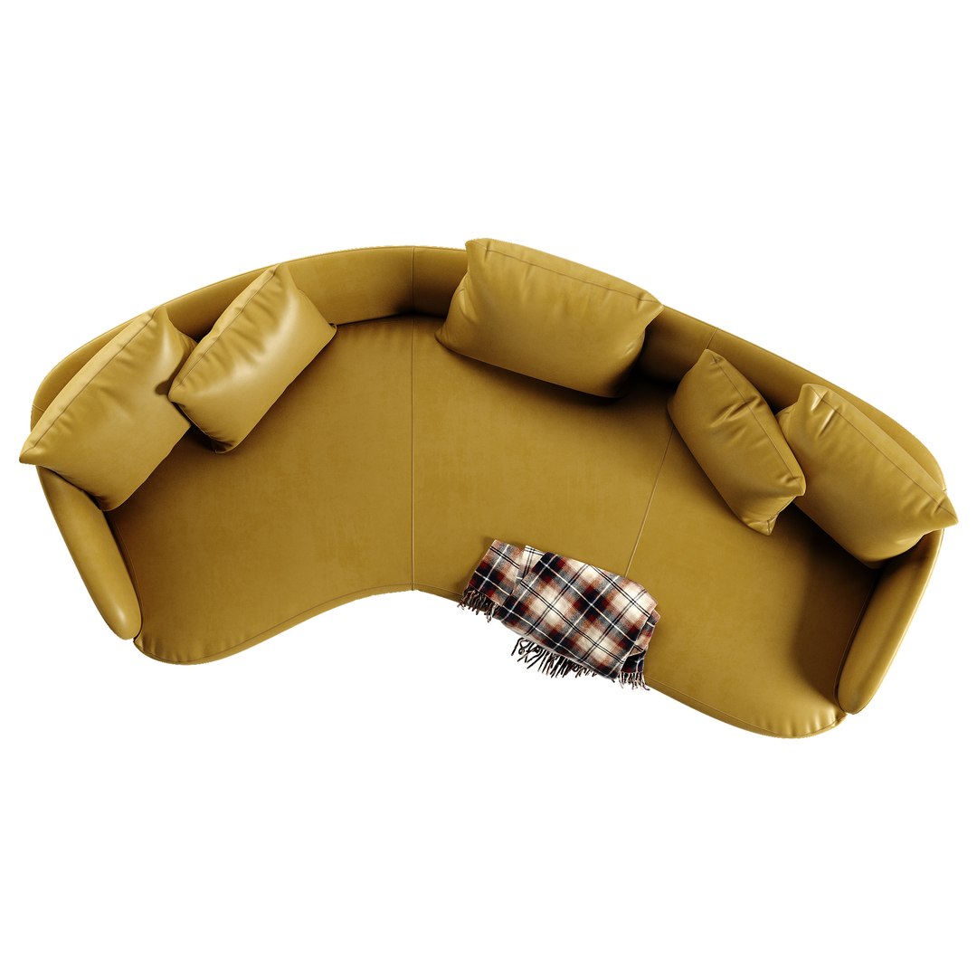 3D Minotti Raphael Sofa Model - TurboSquid 2152795