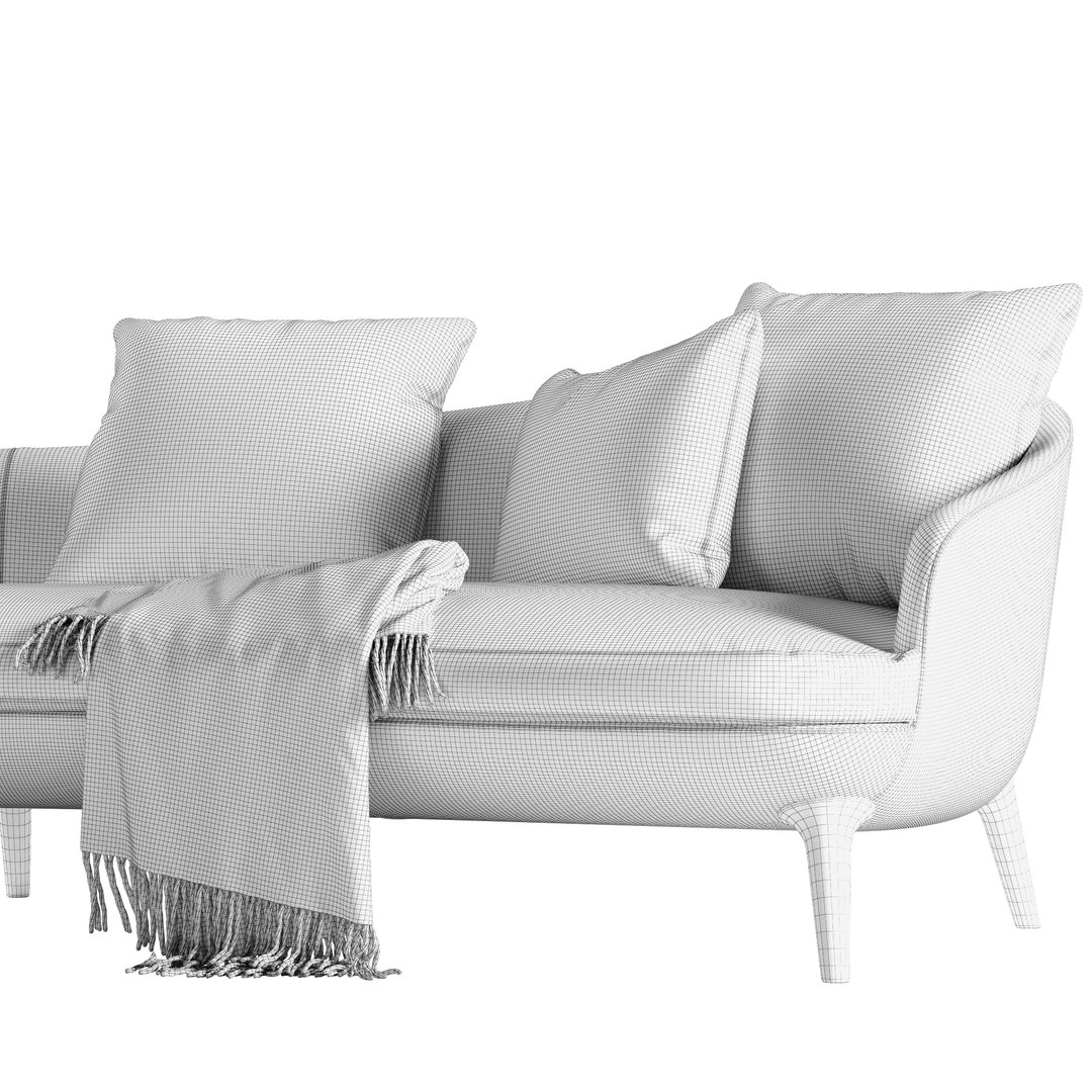 3D Minotti Raphael Sofa Model - TurboSquid 2152795