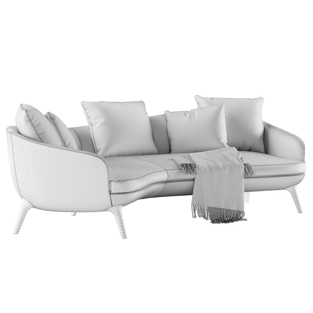 3D Minotti Raphael Sofa Model - TurboSquid 2152795