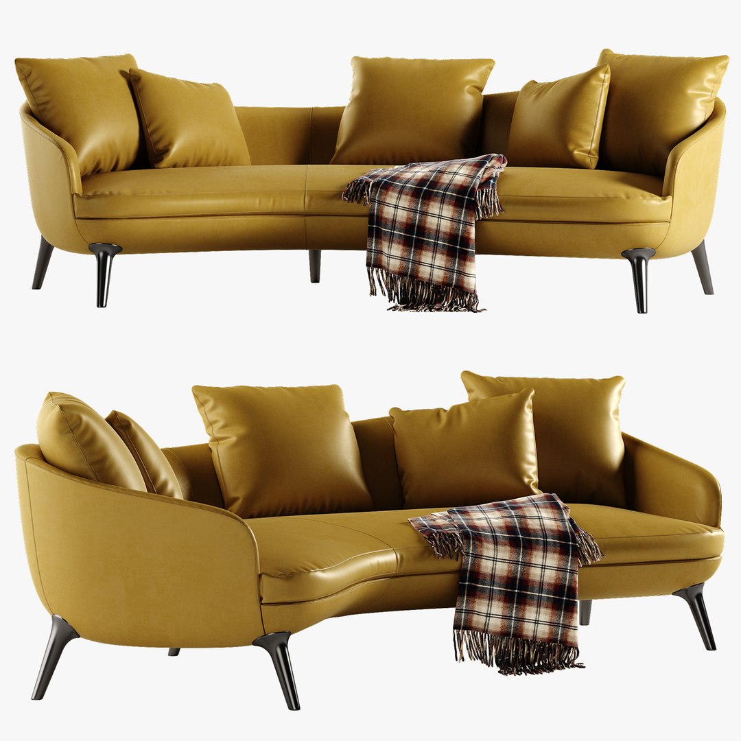 3D Minotti Raphael Sofa Model - TurboSquid 2152795