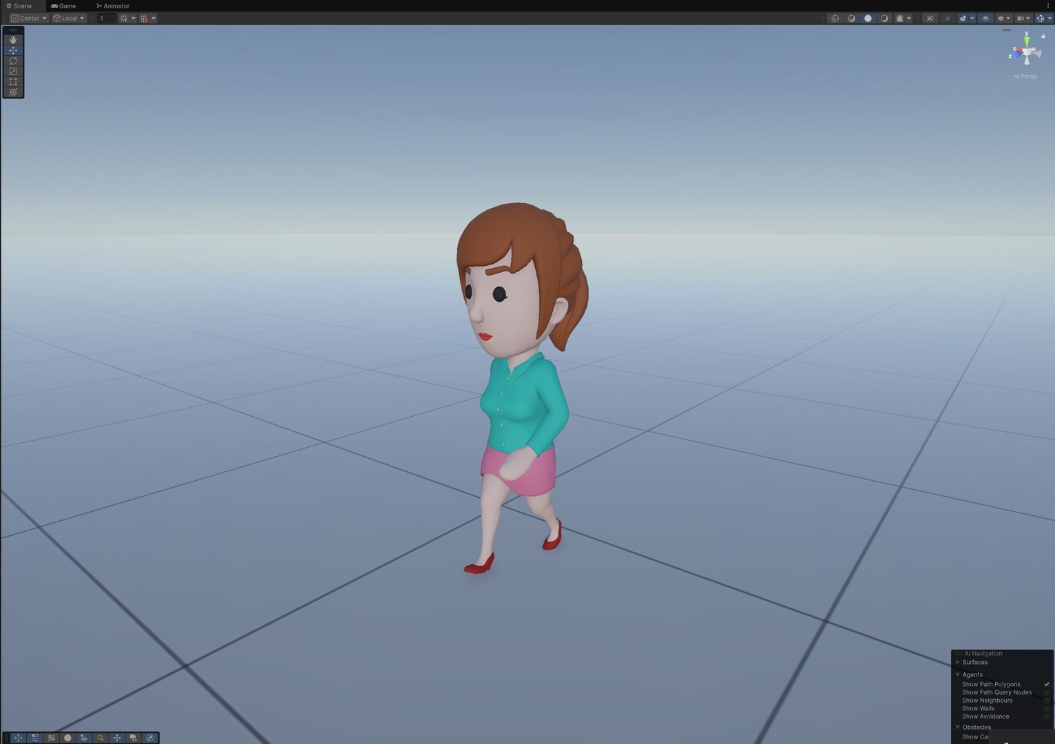 3D Cartoon Female Character Rigged 062 Model - TurboSquid 2379265