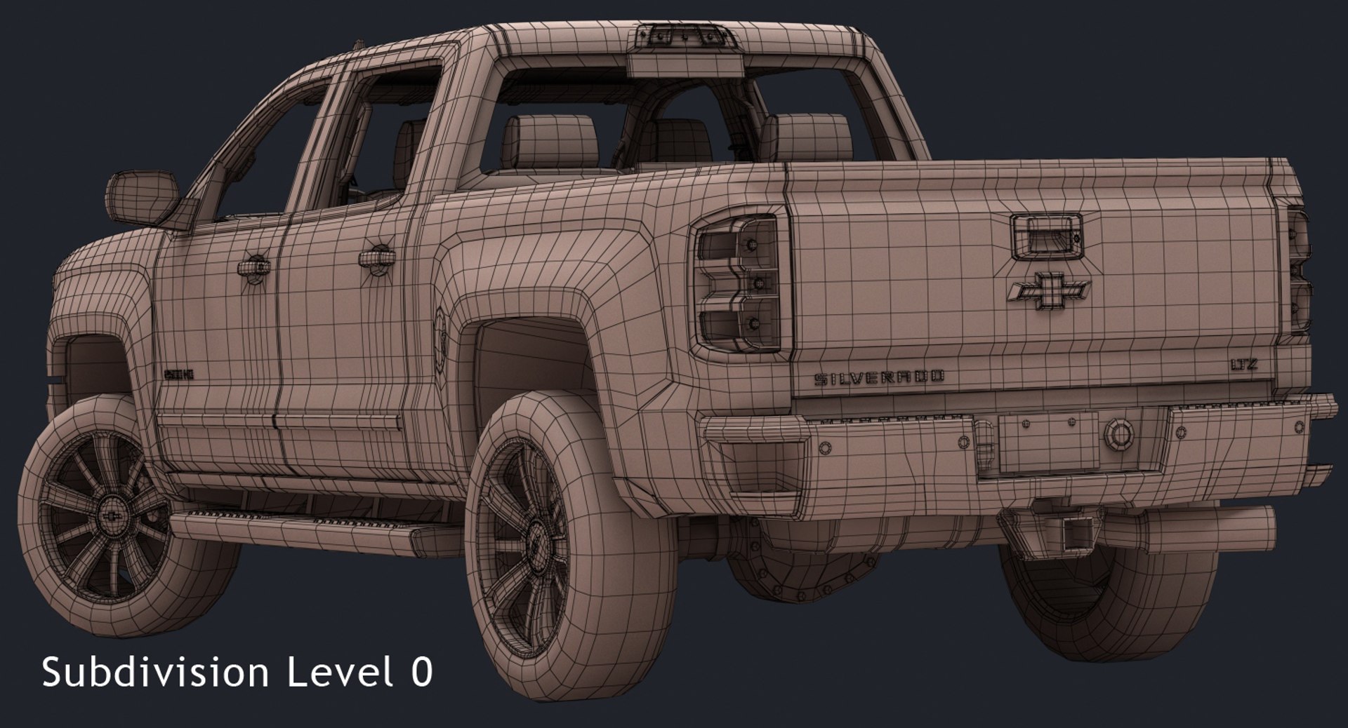 3d 2016 Chevrolet Silverado Model