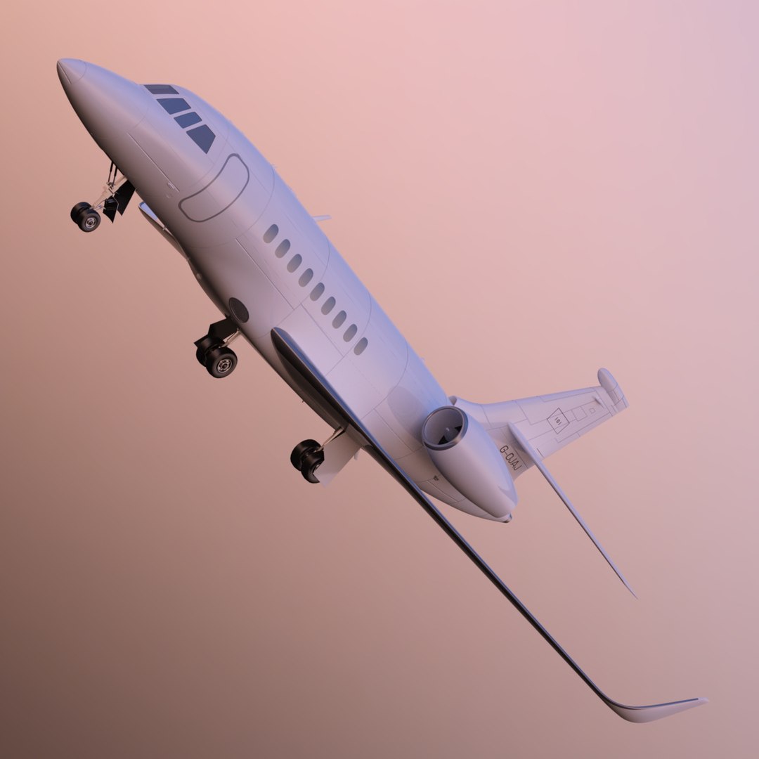 3d Model Falcon 2000