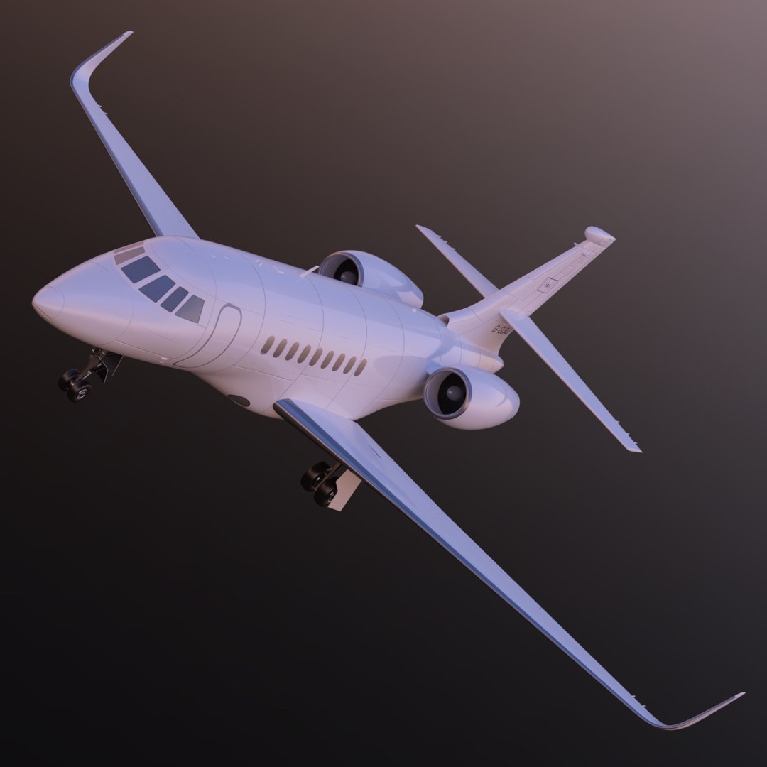 3d Model Falcon 2000