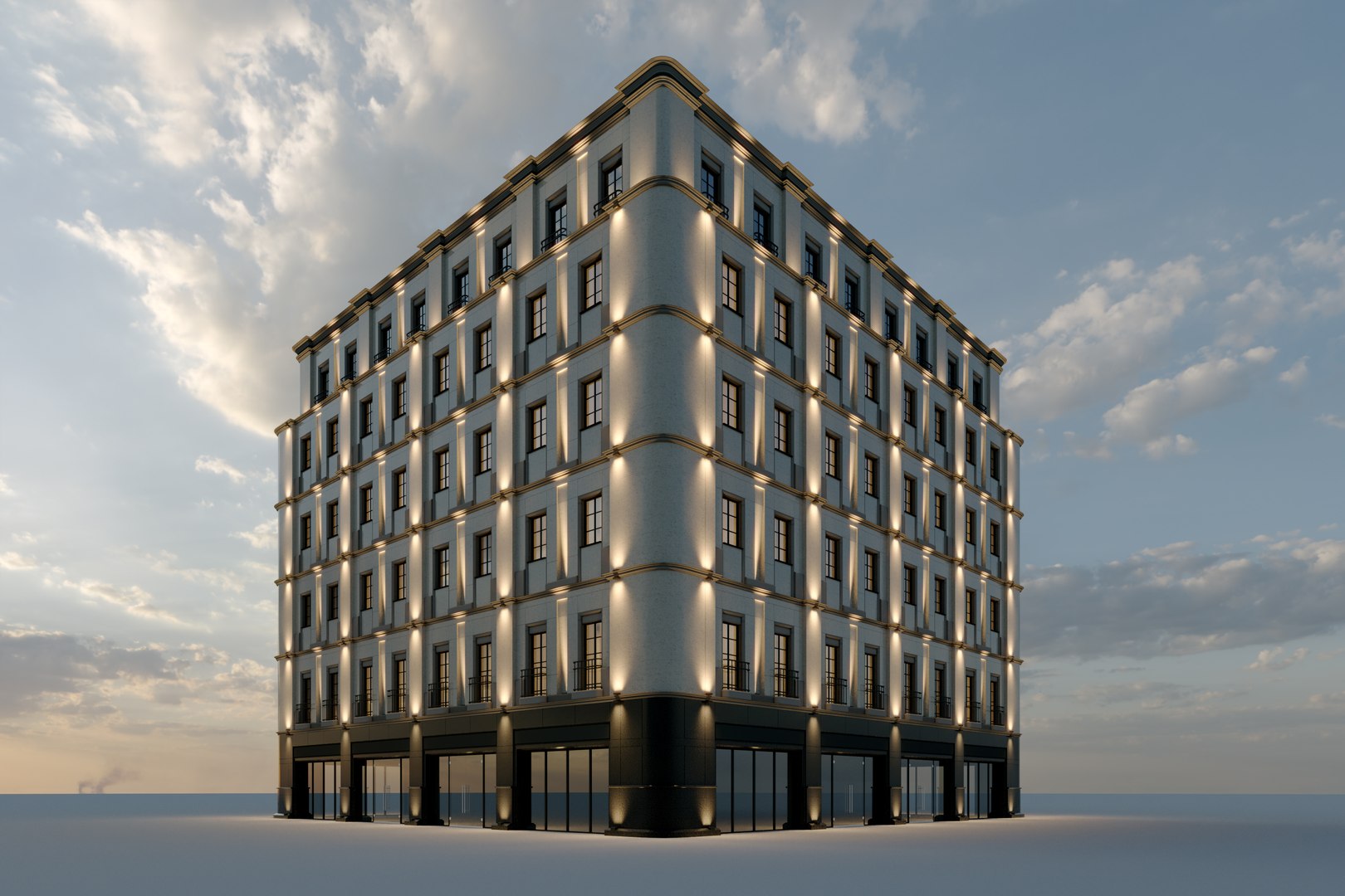 3D Modular City Building - TurboSquid 2100877