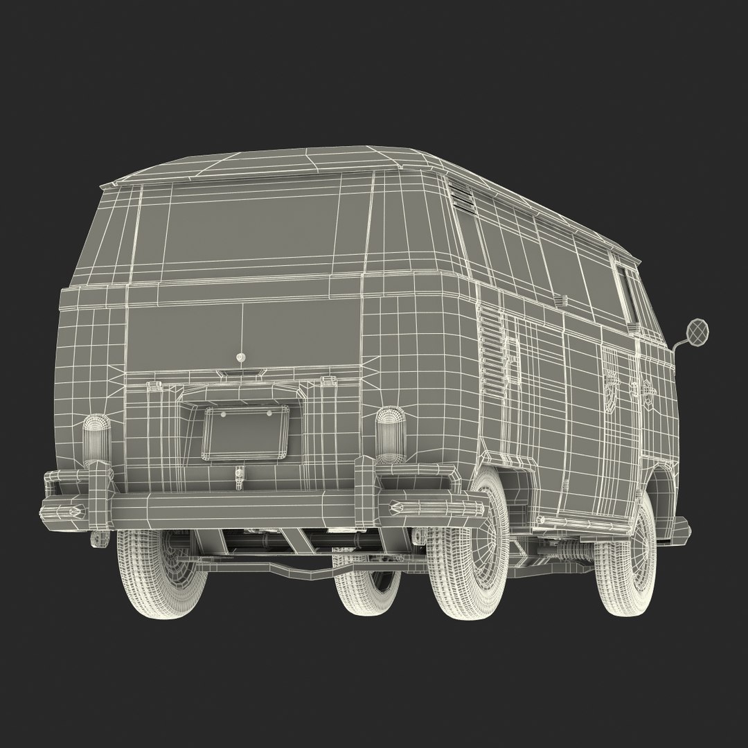 3d Volkswagen Type 2 Panel