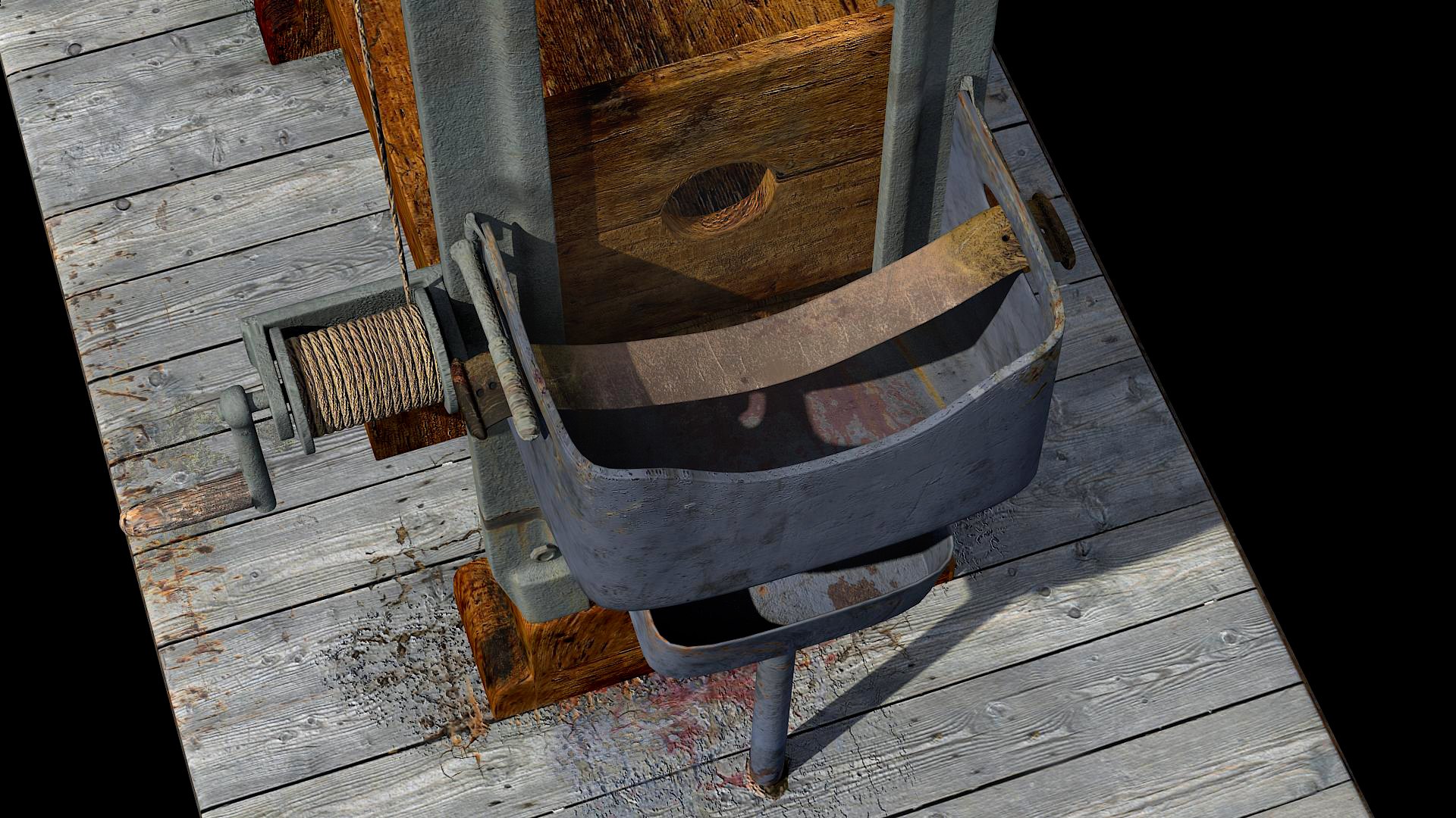 3D Model Guillotine Fallbeil-deutsche - TurboSquid 1896672