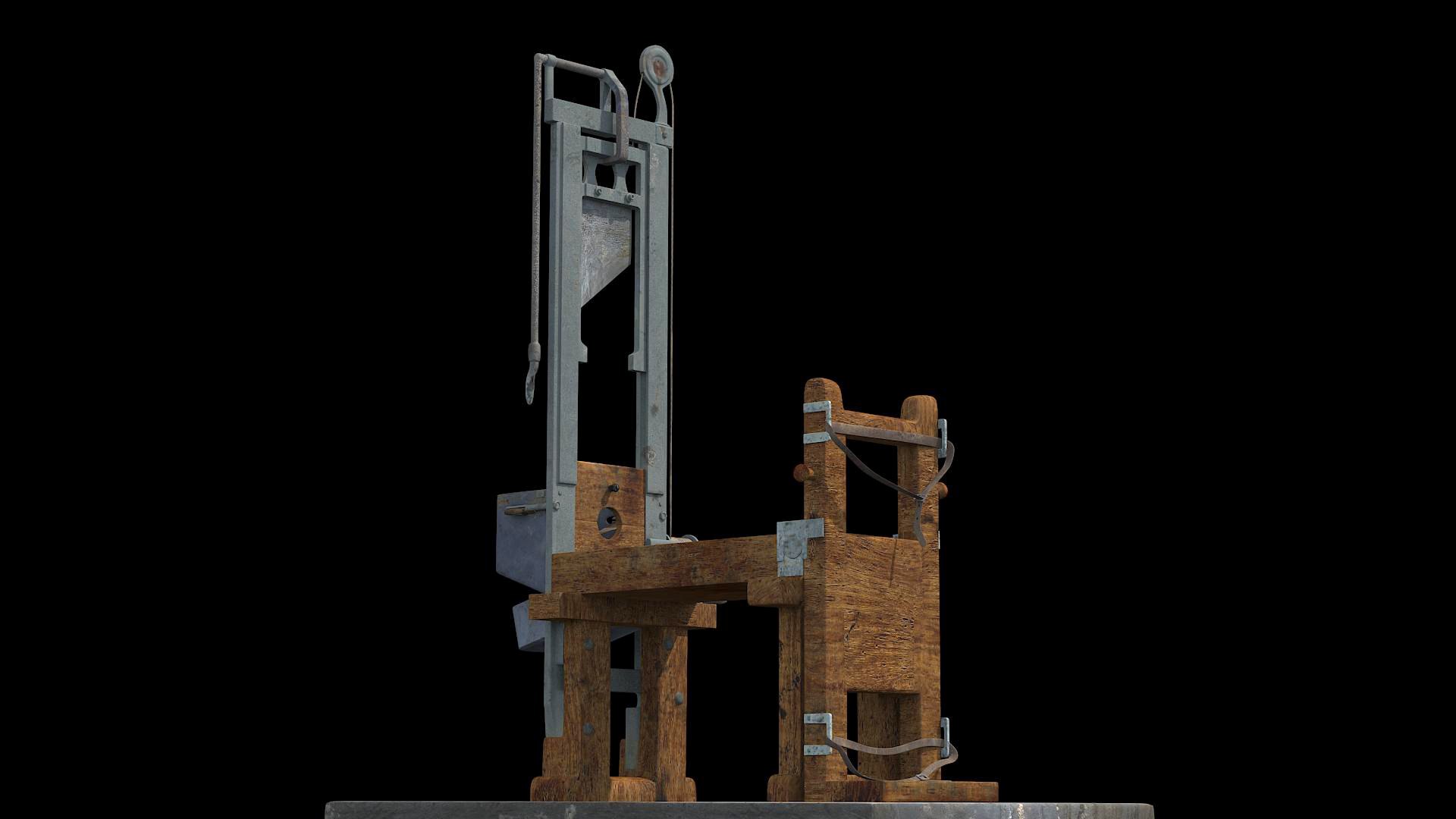 3D model Guillotine Fallbeil-deutsche - TurboSquid 1896672