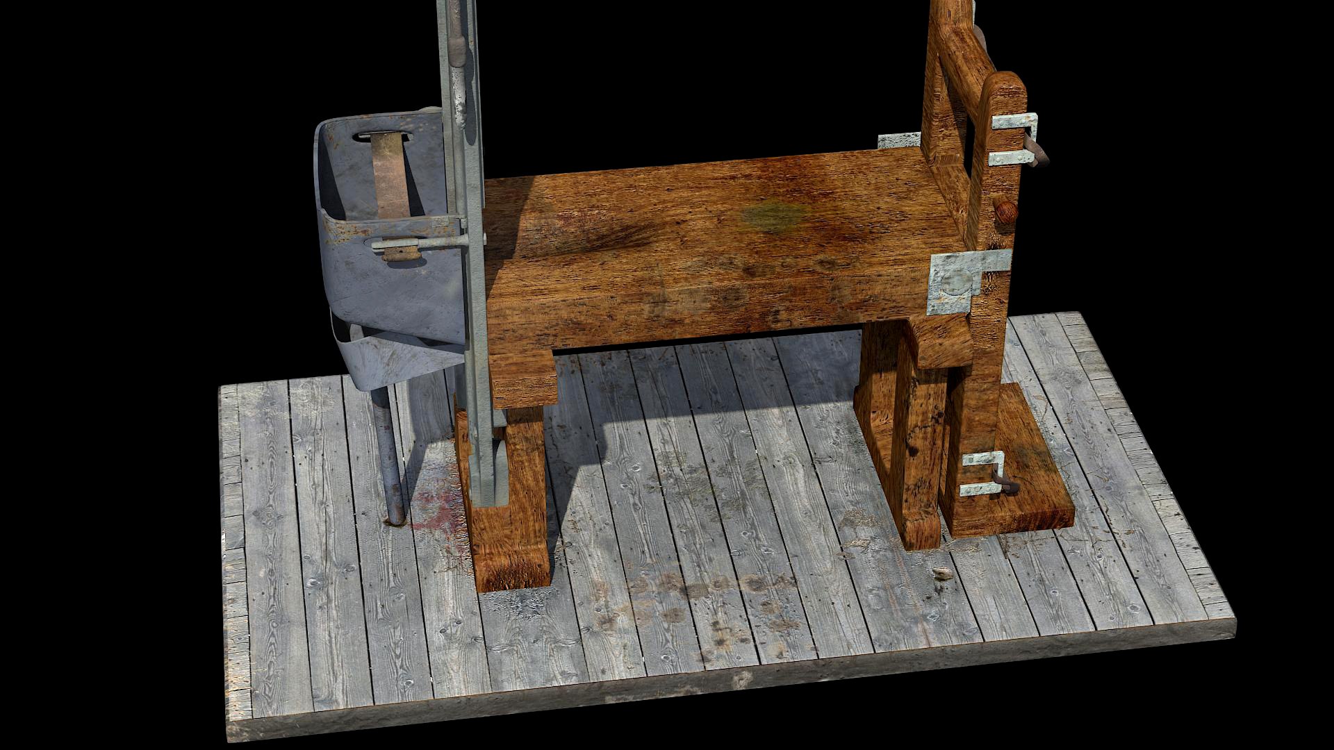 3D Model Guillotine Fallbeil-deutsche - TurboSquid 1896672
