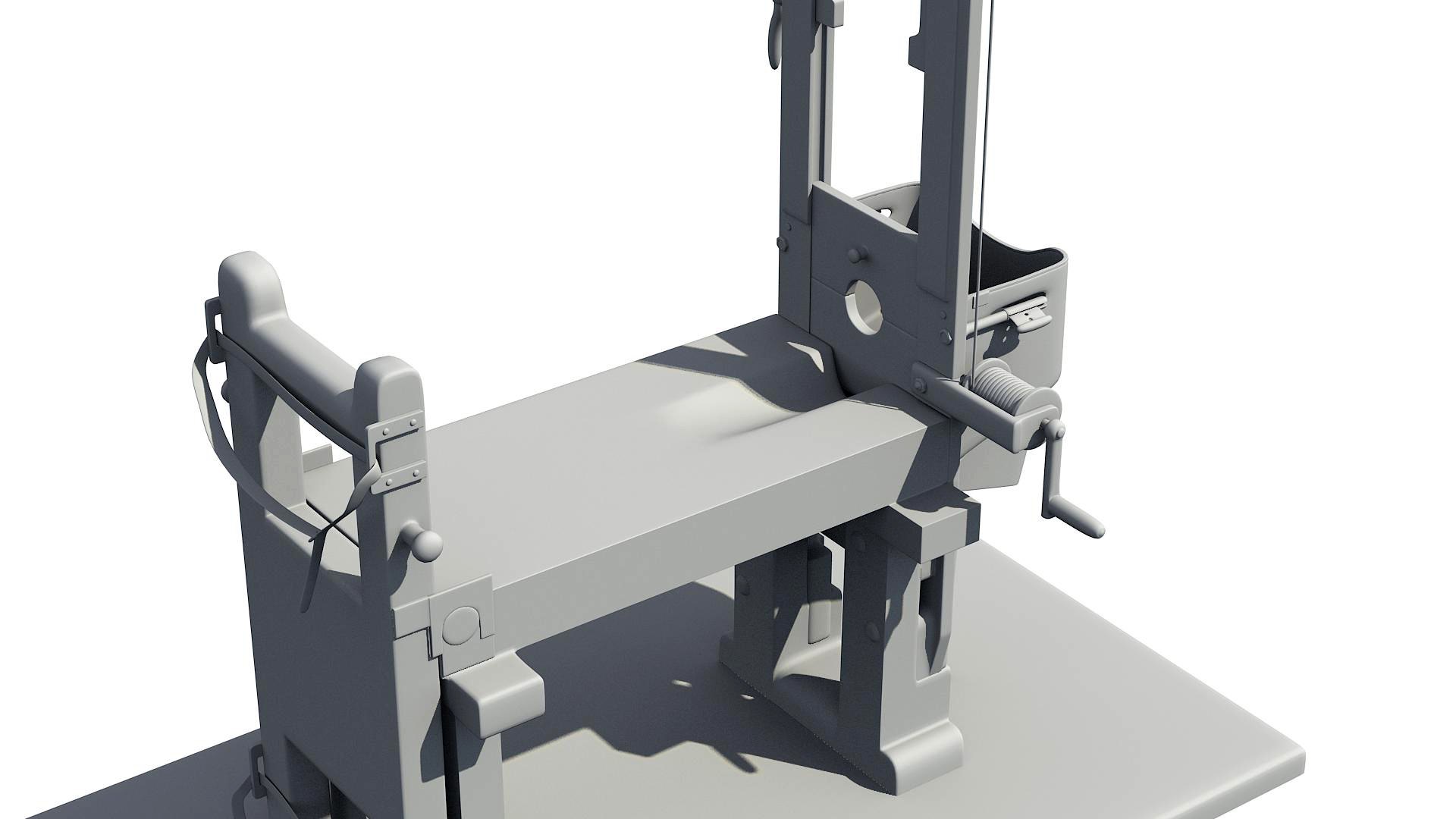 3D Model Guillotine Fallbeil-deutsche - TurboSquid 1896672
