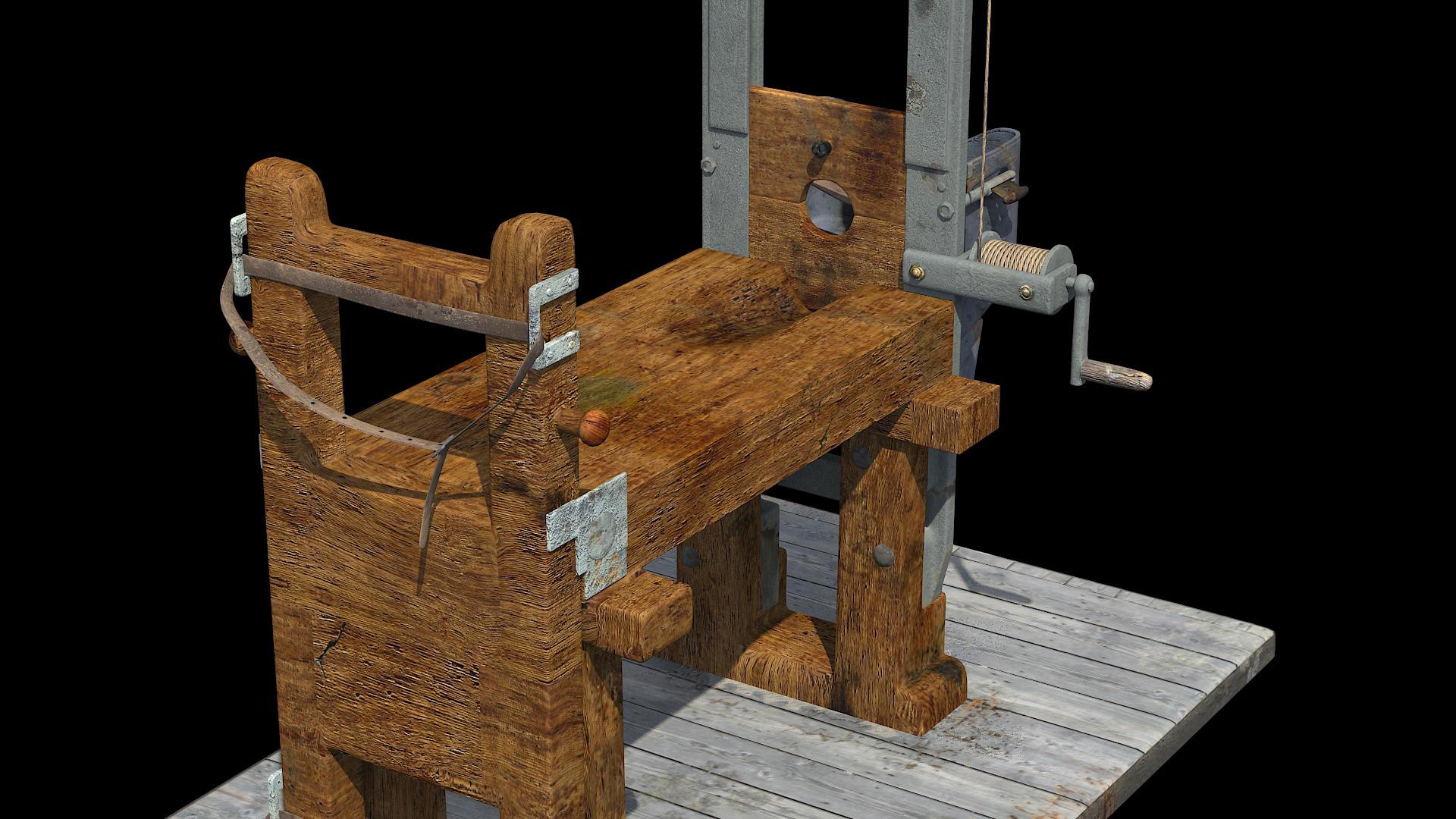 3D Model Guillotine Fallbeil-deutsche - TurboSquid 1896672