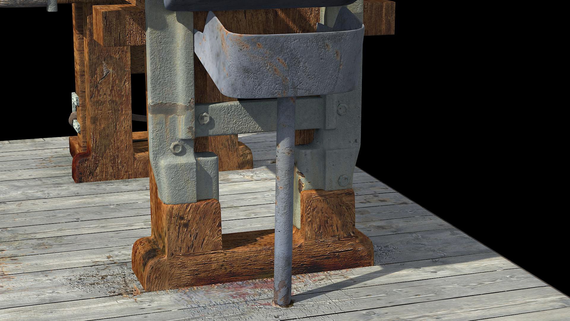 3D Model Guillotine Fallbeil-deutsche - TurboSquid 1896672