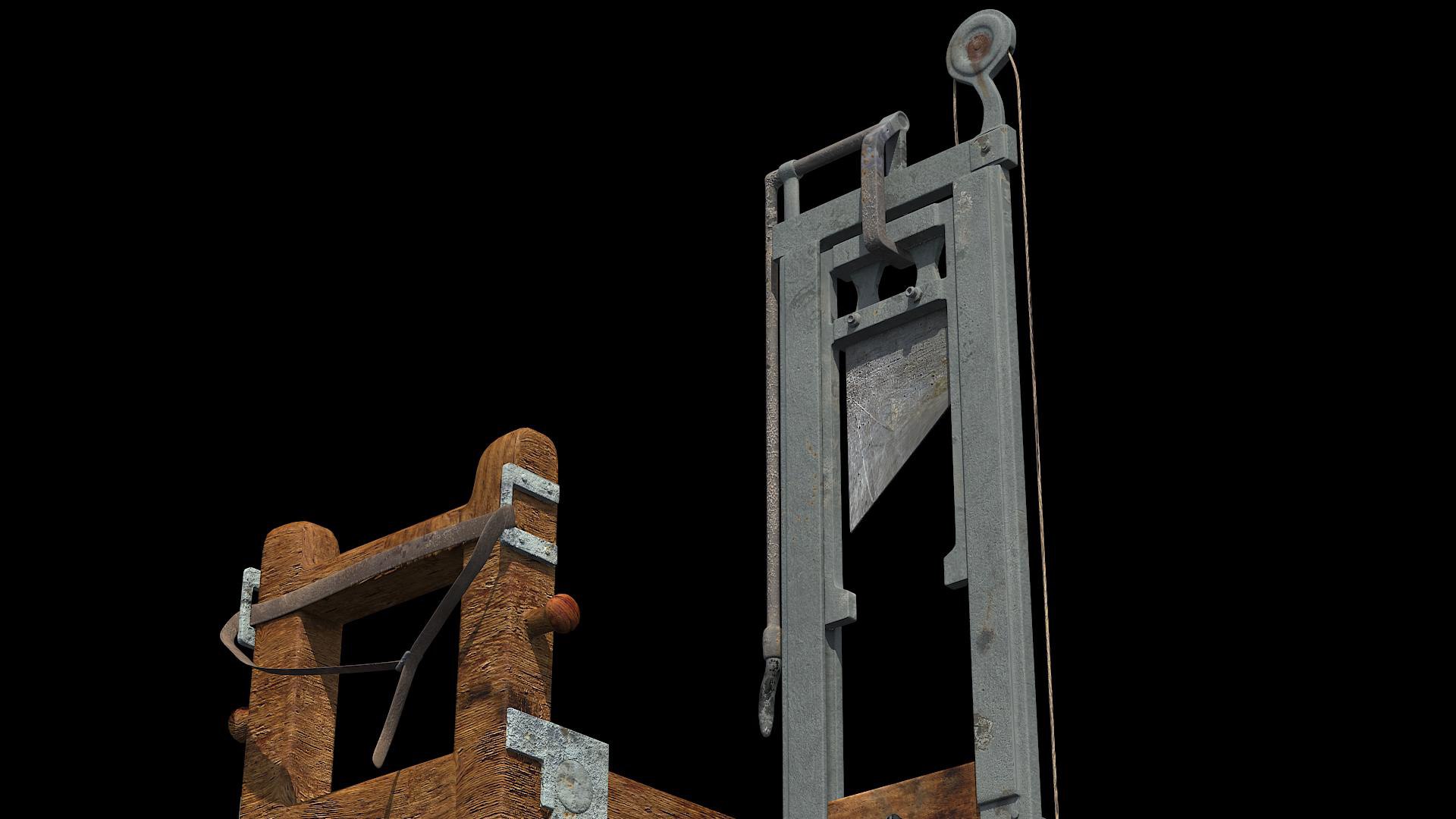 3D Model Guillotine Fallbeil-deutsche - TurboSquid 1896672