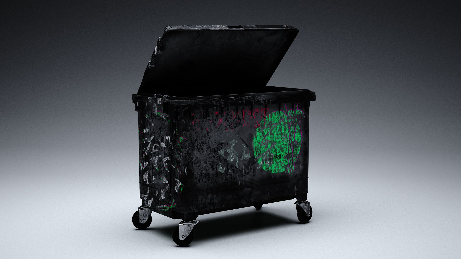 Wheelie Bin Dumpster 3D Model - TurboSquid 1227729