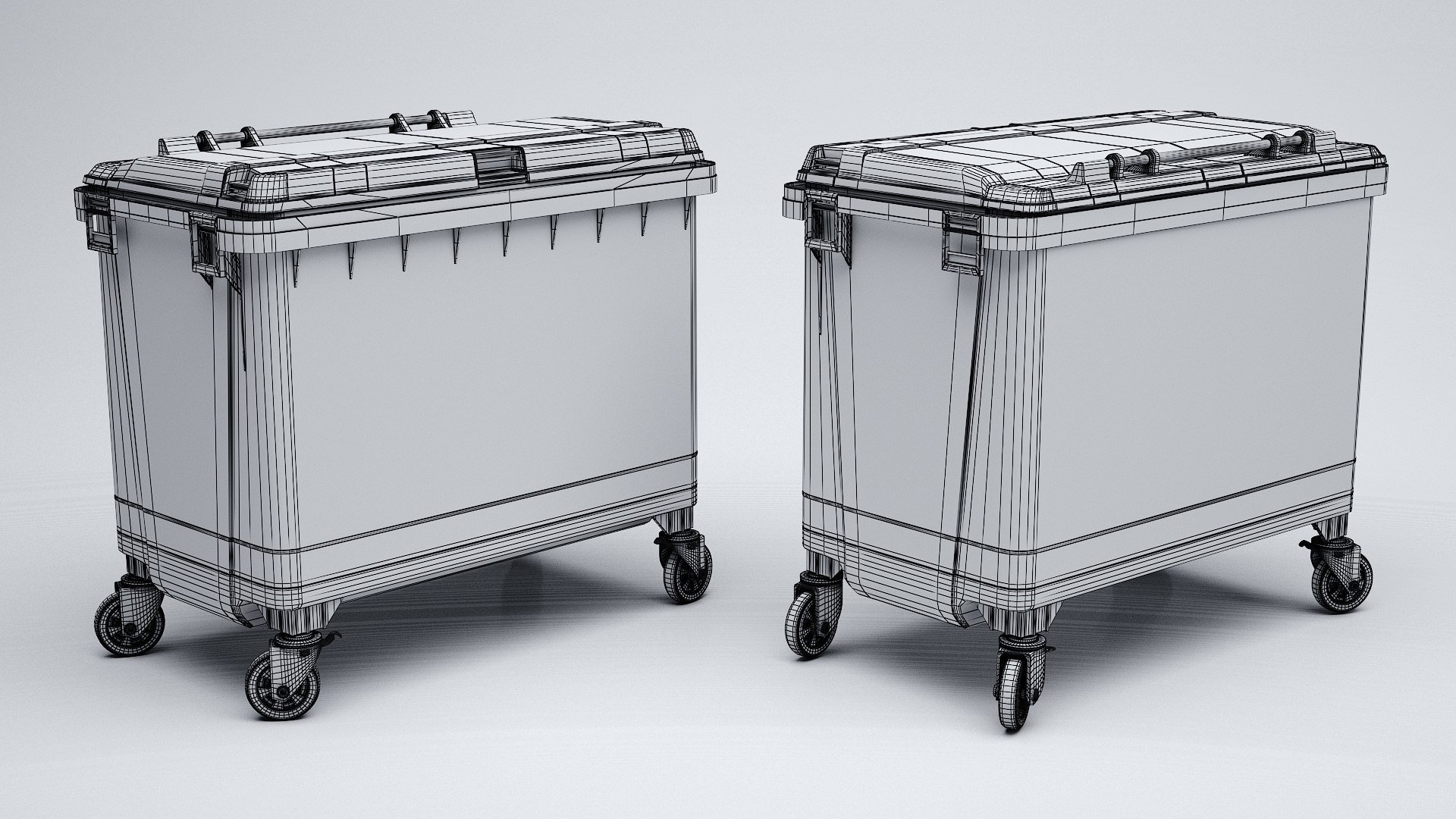 Wheelie Bin Dumpster 3D Model - TurboSquid 1227729