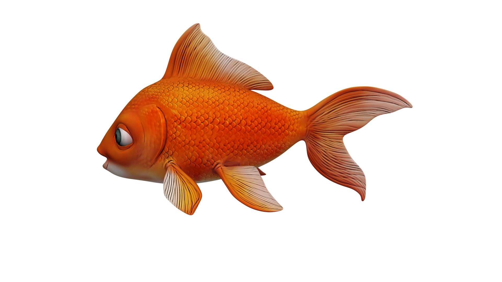 3D RedFishGoldFish - TurboSquid 1880259